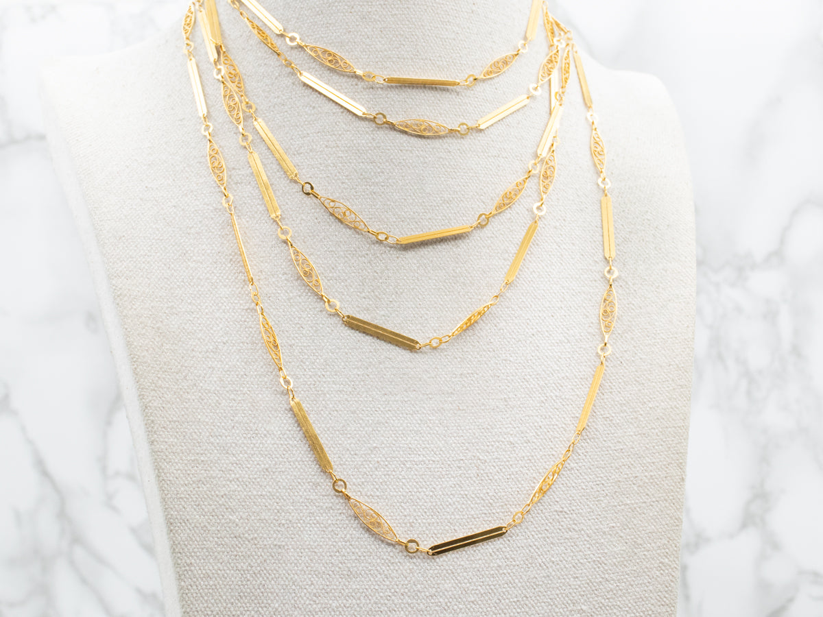 Extra long gold necklace store